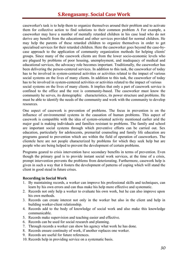 Social Case Work | PDF