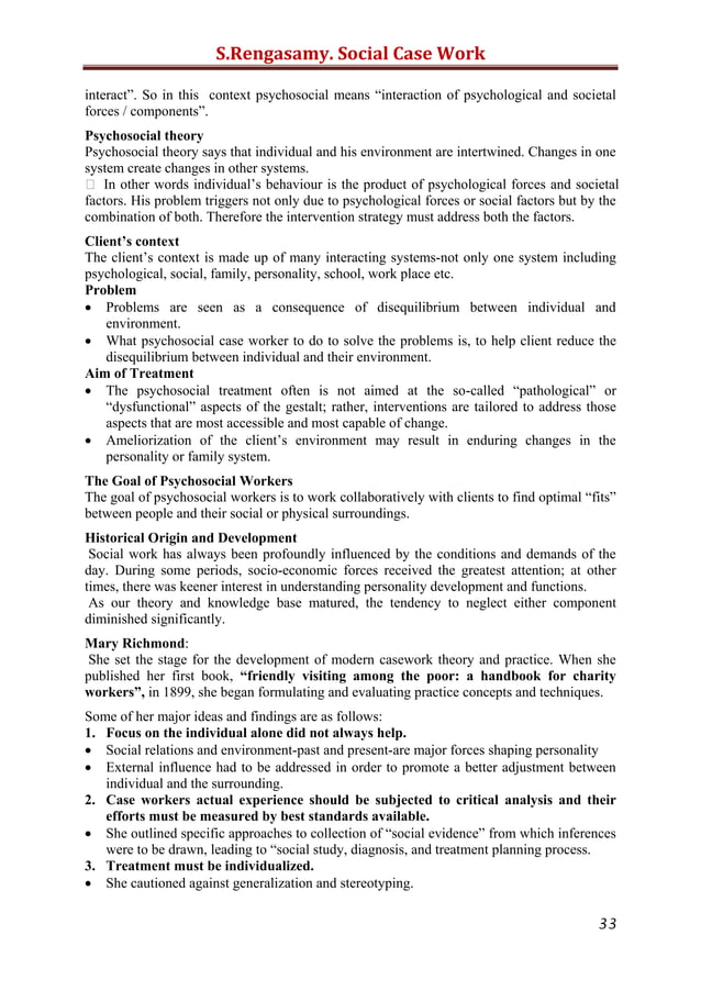 Social Case Work | PDF