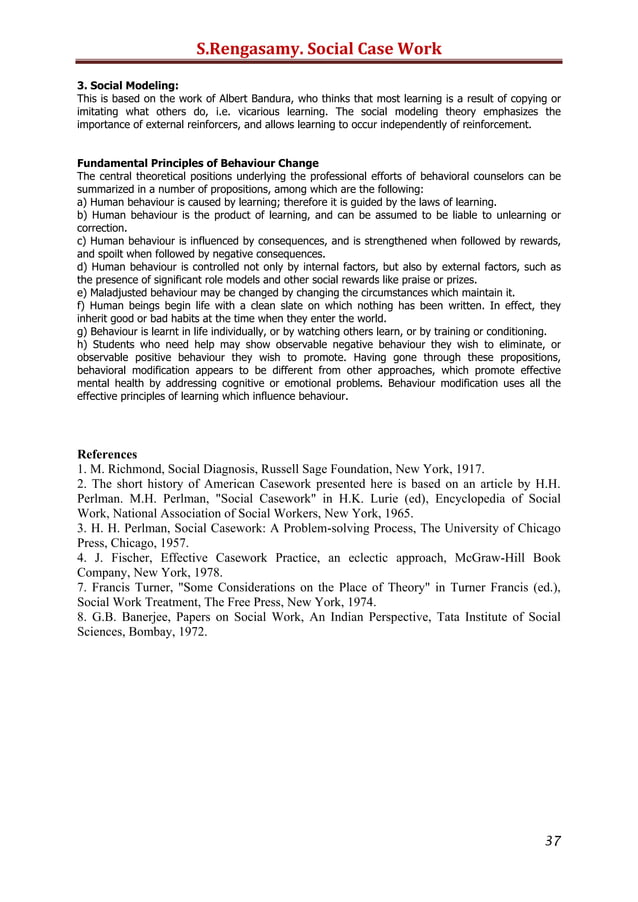 Social Case Work | PDF