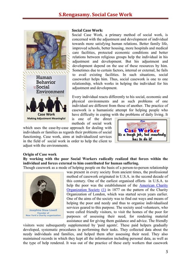 Social Case Work | PDF
