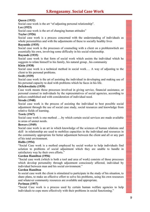 Social Case Work | PDF