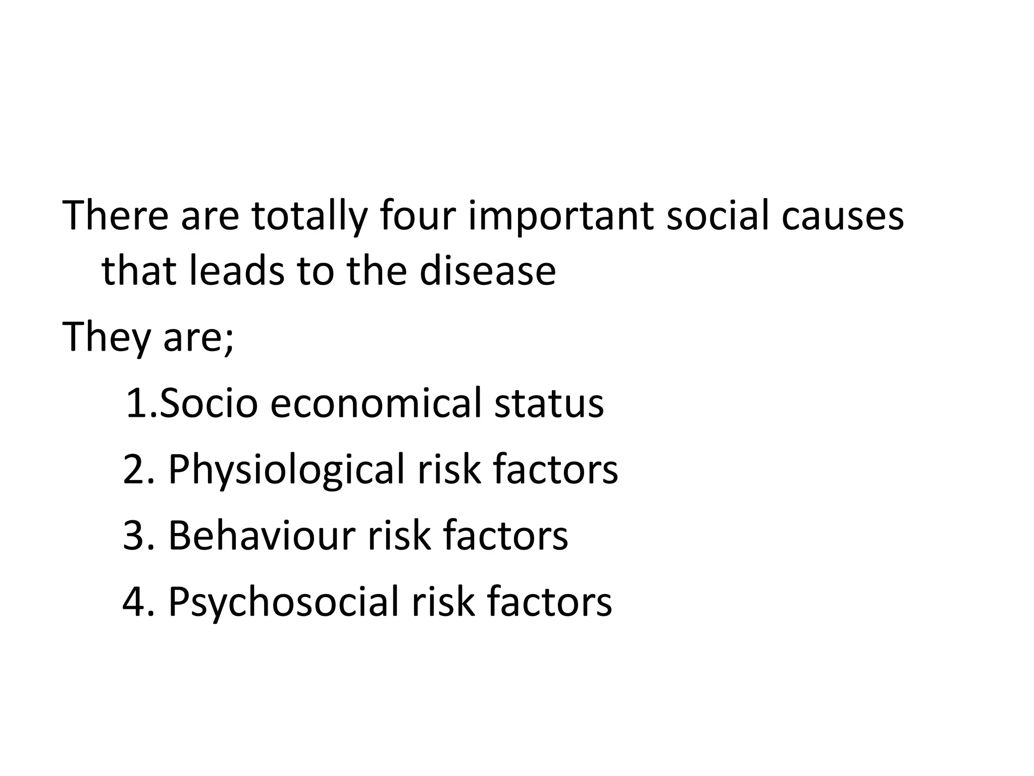 Social causes of disease | PPTX
