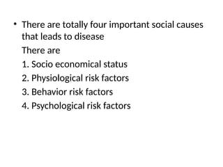 Social causes of Disease for SPP B.Pharm 8th Sem.pptx