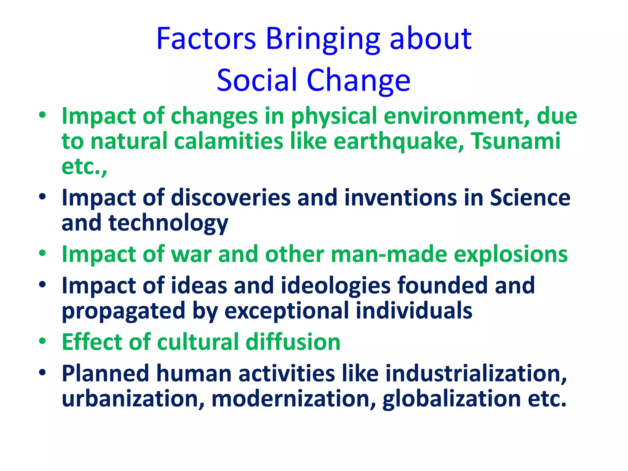 Social change and Role of Education in the Process of Social Change | PPTX