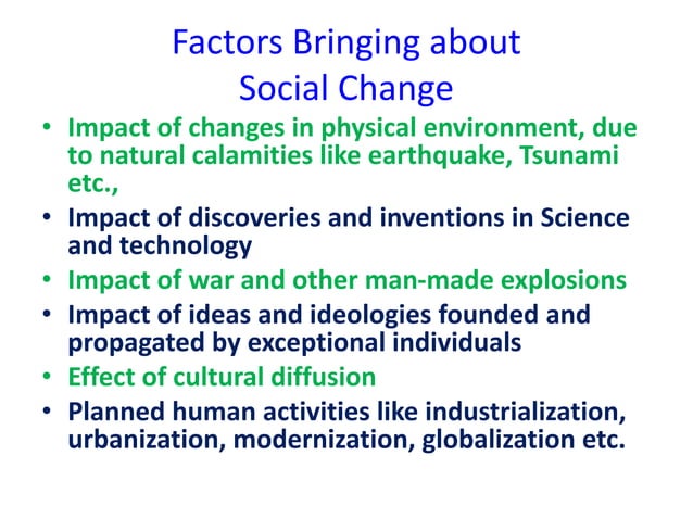 Social change and Role of Education in the Process of Social Change | PPTX