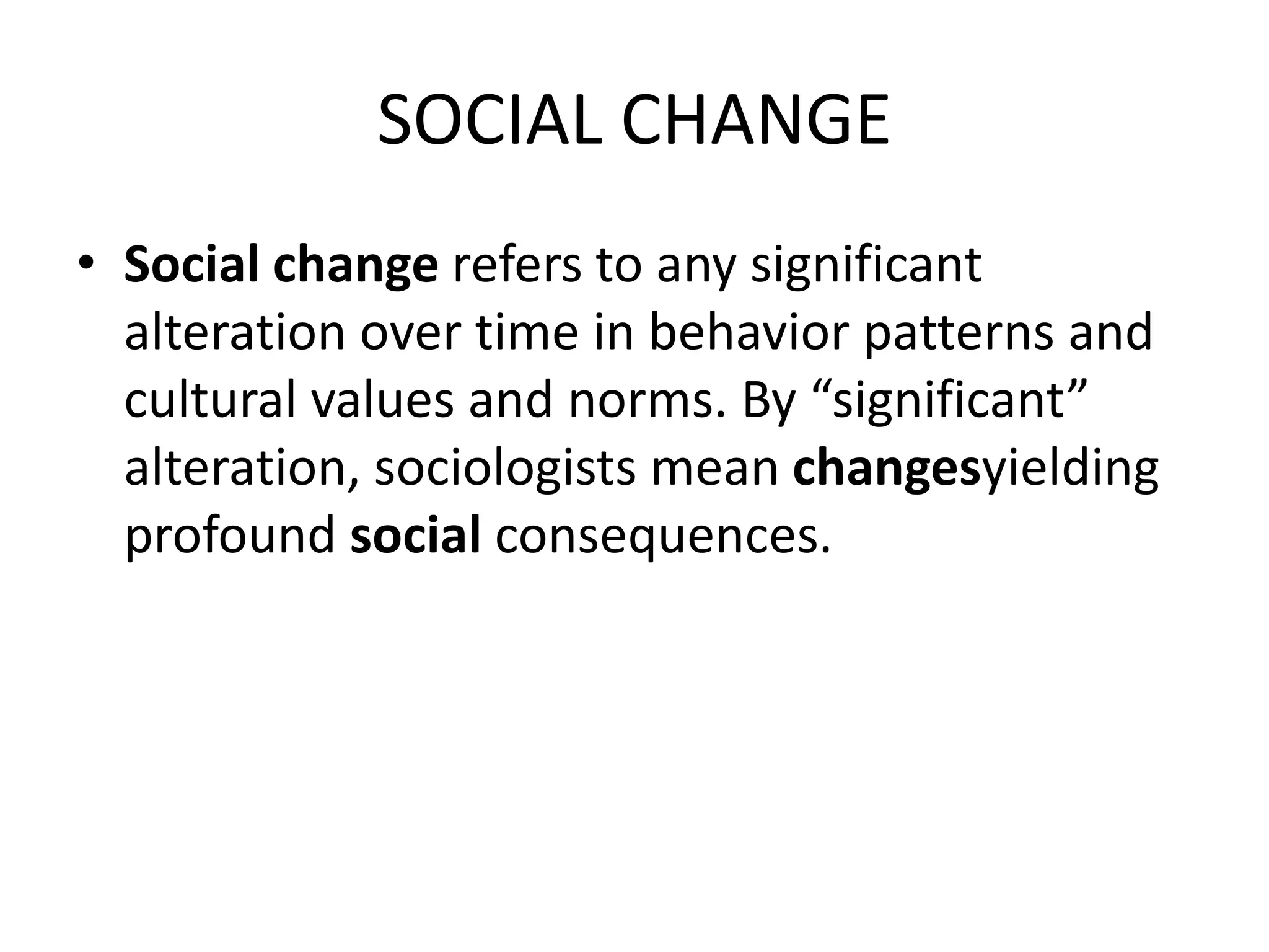 Social change | PPT