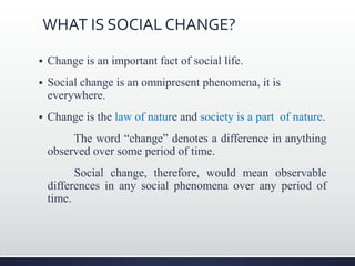 Social change | PPTX