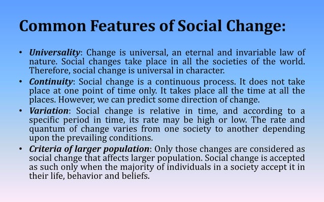 Social change | PPTX