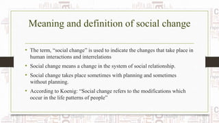 Social change | PPTX