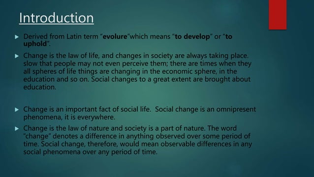Social change.ppt | Science