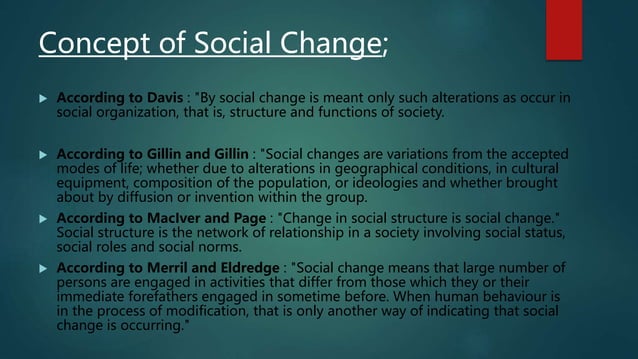 Social change.ppt | Science