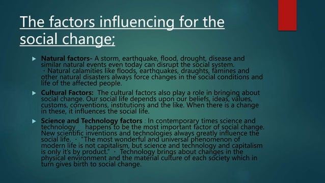Social change.ppt | Science