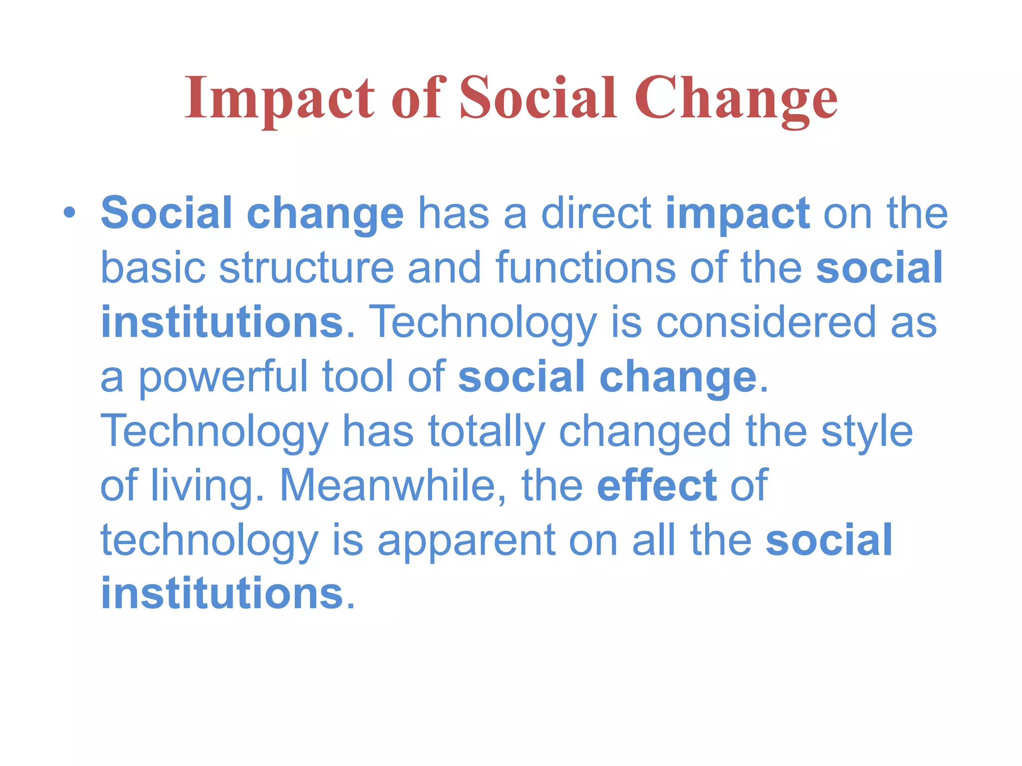 Social change and development | PDF