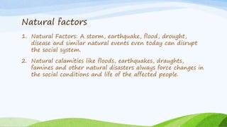 Social change and its factors | PPTX