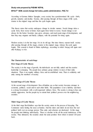 BPA notes, 4th sem, Social change,full notes | DOCX