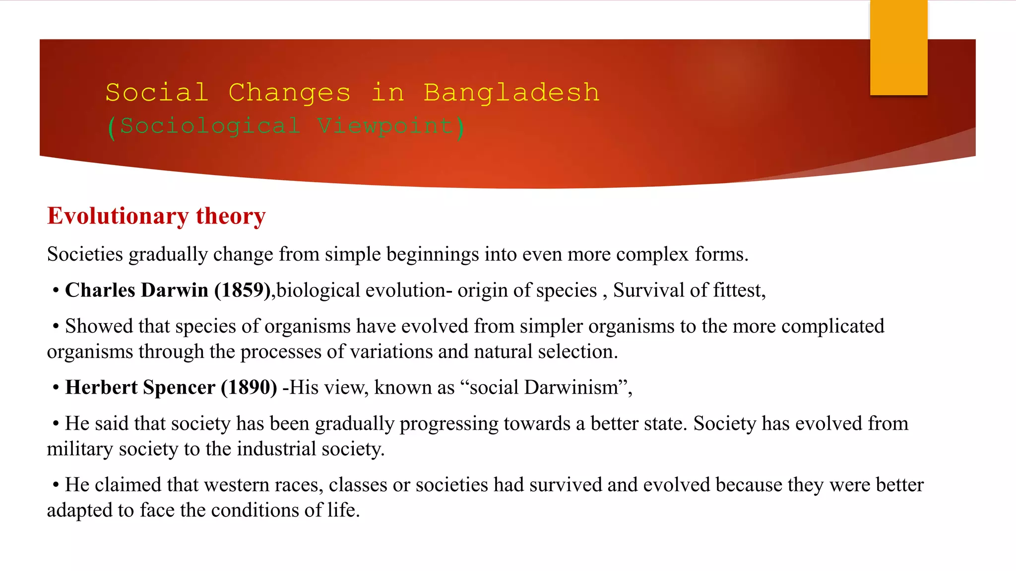 Social change in Bangladesh: Sociological Point of view | PPTX