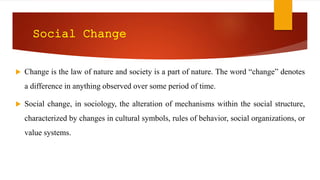 Social change in Bangladesh: Sociological Point of view | PPTX
