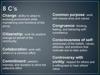 Social change model presentation | PPTX