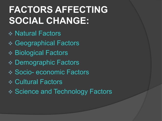 Social change report | PPT