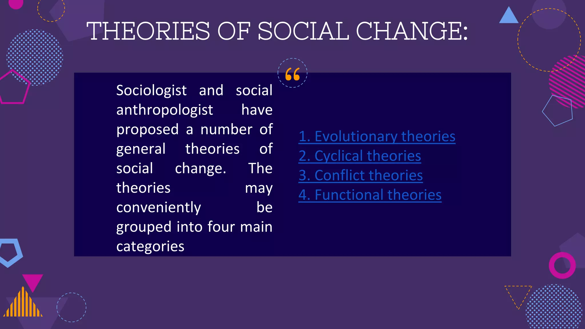 Social change And Evaluation theories | PPTX