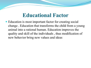 Social Change by SUVOJIT GHOSH & SK AHAMMED | PPT