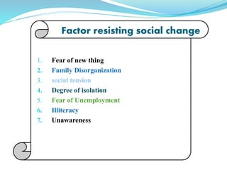 Social Change by SUVOJIT GHOSH & SK AHAMMED | PPT