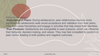 Social Changes in Adolescence.pptx | Free Download
