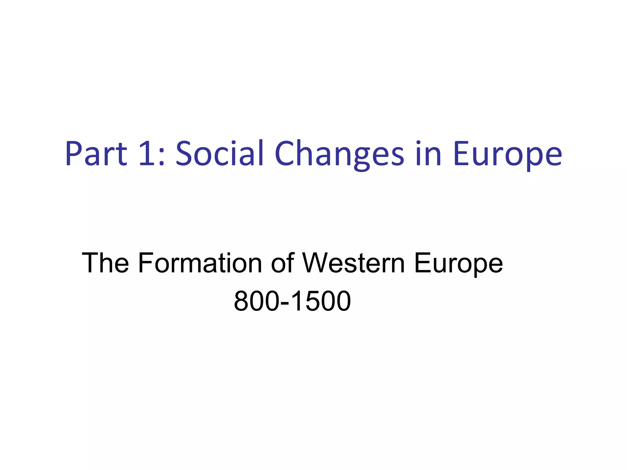 Social Changes In Europe | PPT