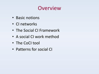 Social CI: A Work method and a tool for Competitive Intelligence ...