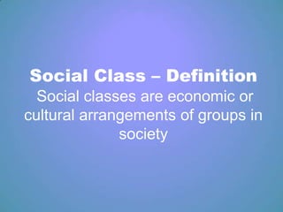 Social class | PPT