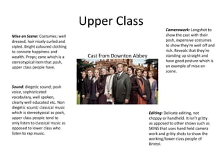 Social Class - Media G322 | PPTX | Shaving | Personal Care