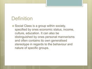 Social Class | PPTX