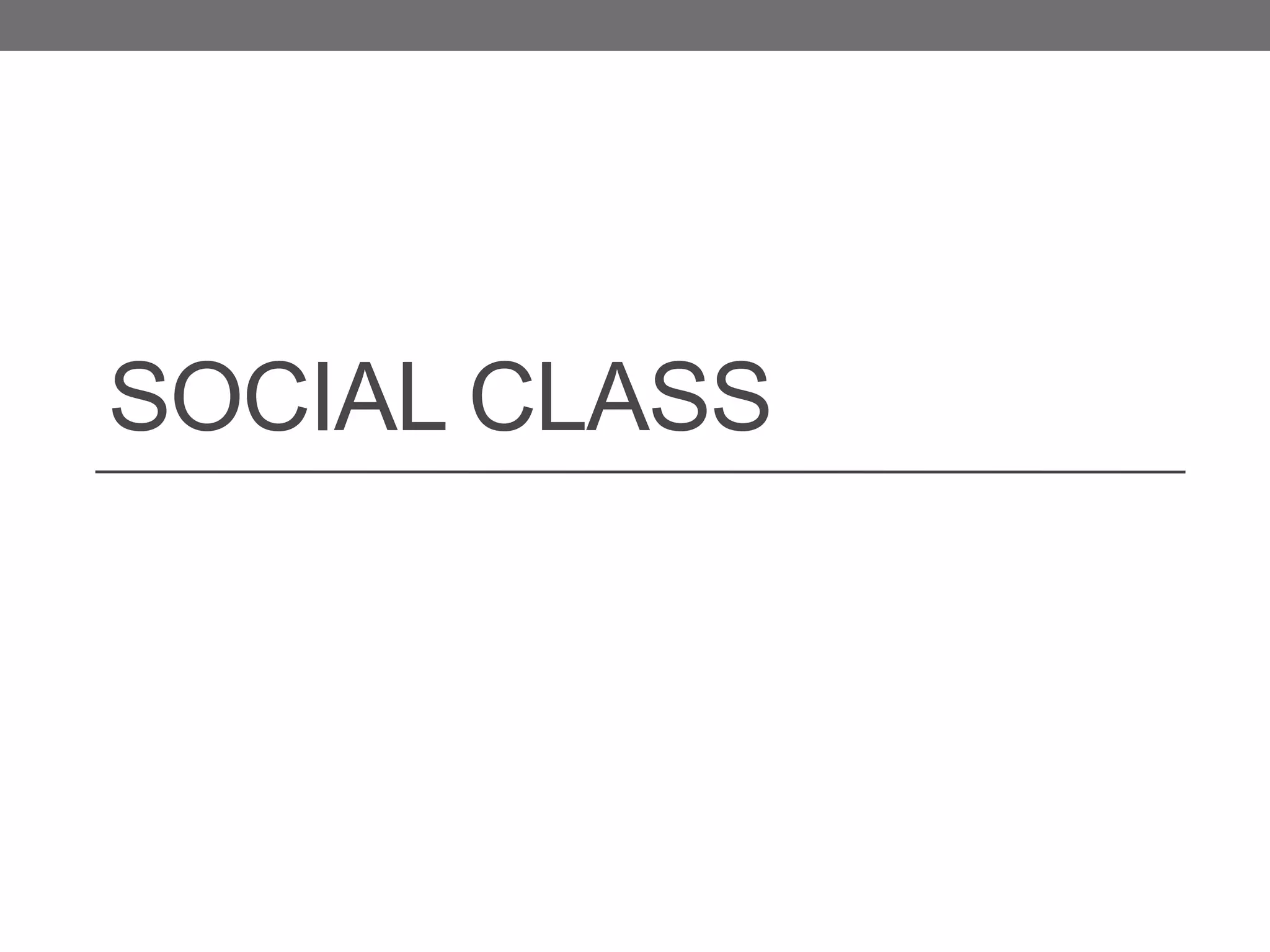 Social class | PPT