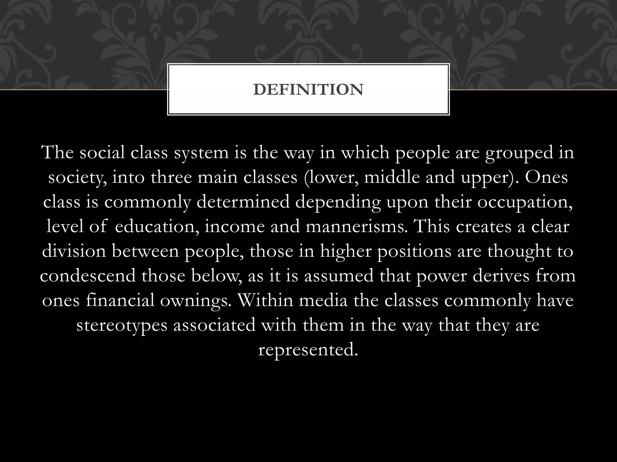 Social Class | PPT