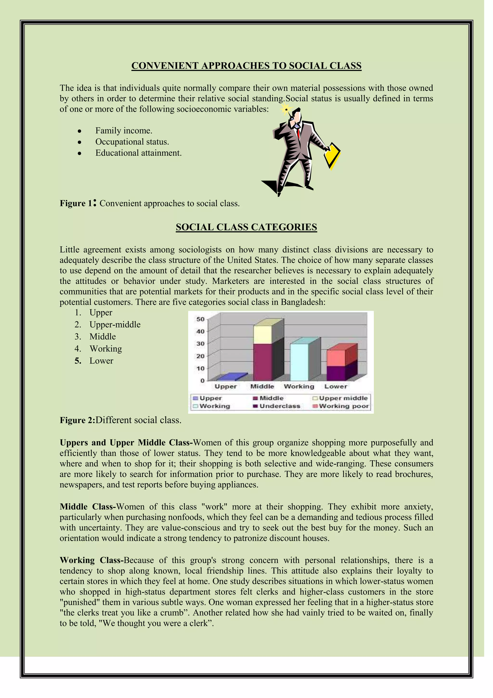 Social class and consumer behavior | DOCX