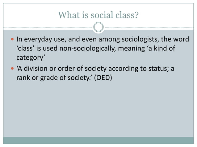 Social class and language | PPTX
