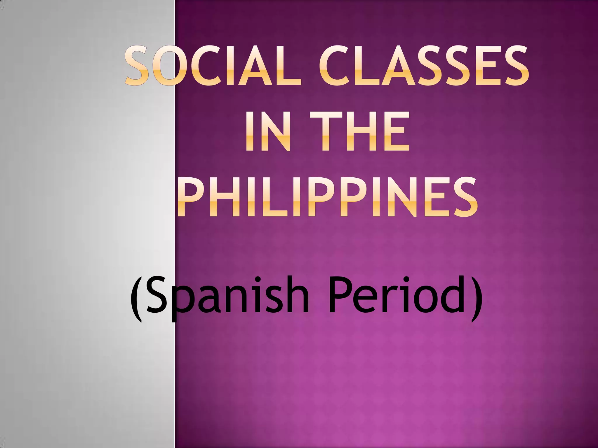 Social classes | PPTX
