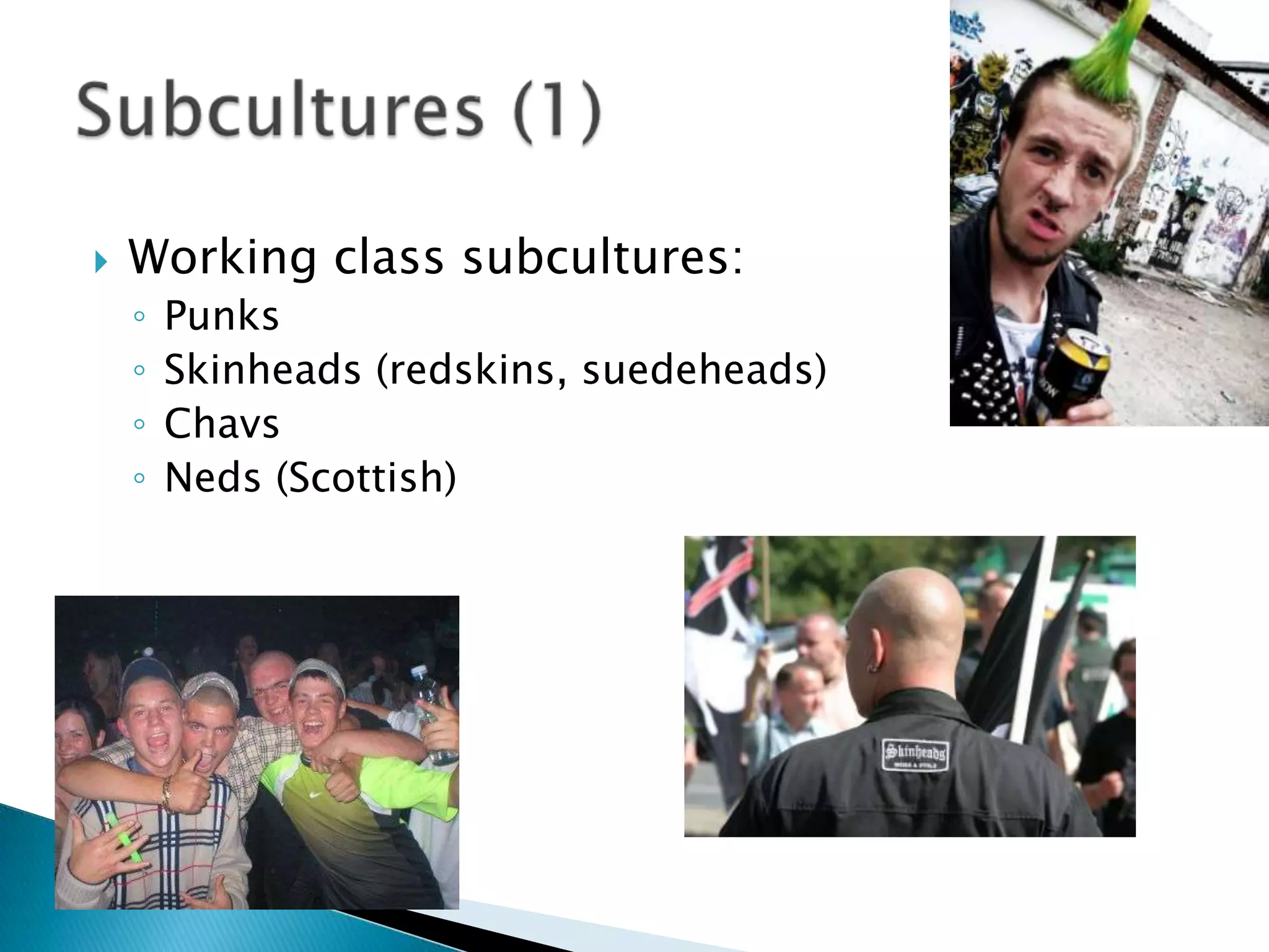Social classes and subcultures in UK | PPTX