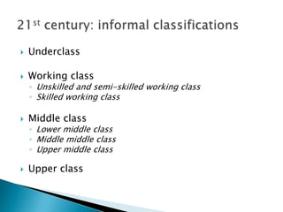 Social classes and subcultures in UK | PPTX