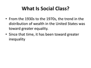 Social class in united states | PPTX