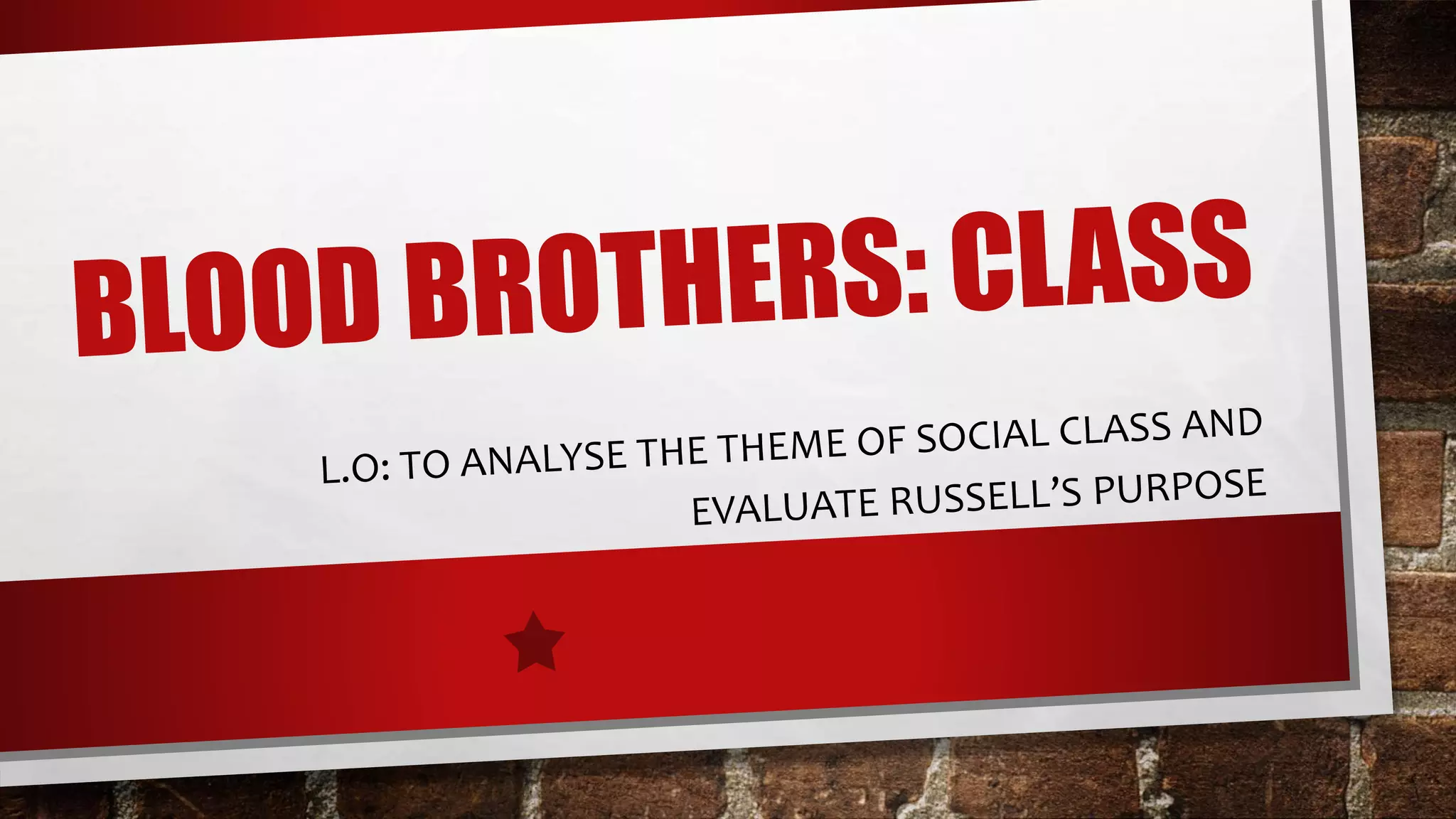 Revision: Social class - Themes and context | PPTX