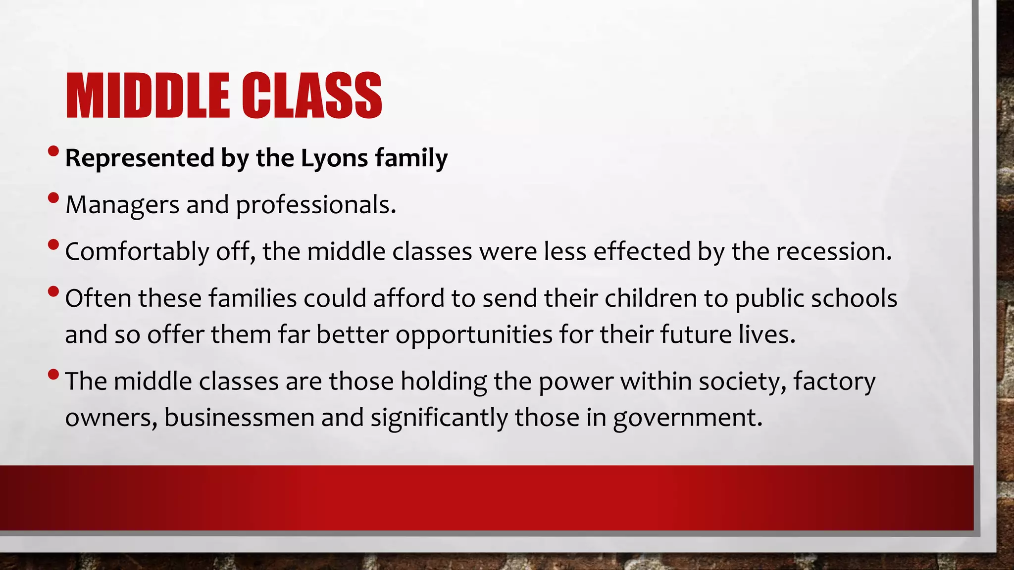 Revision: Social class - Themes and context | PPTX