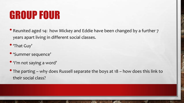 Revision: Social class - Themes and context | PPT