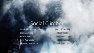 Proposal "Social climber" | PPTX