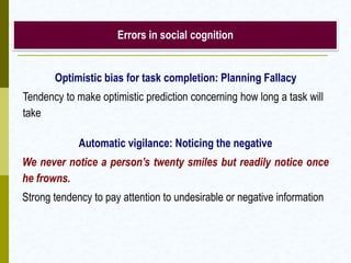 Social cognition: Perceiving self and others | PPT