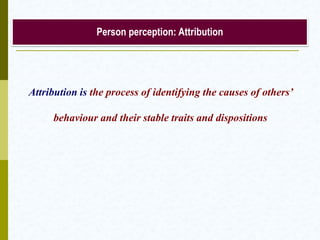 Social cognition: Perceiving self and others | PPT