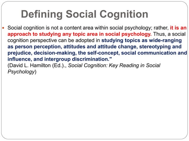 Social cognition | PPTX