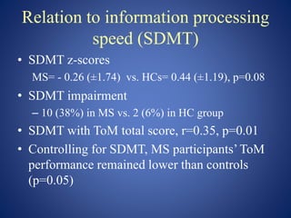 Social Cognition in Pediatric-Onset MS, AAN, 2014 | PPT