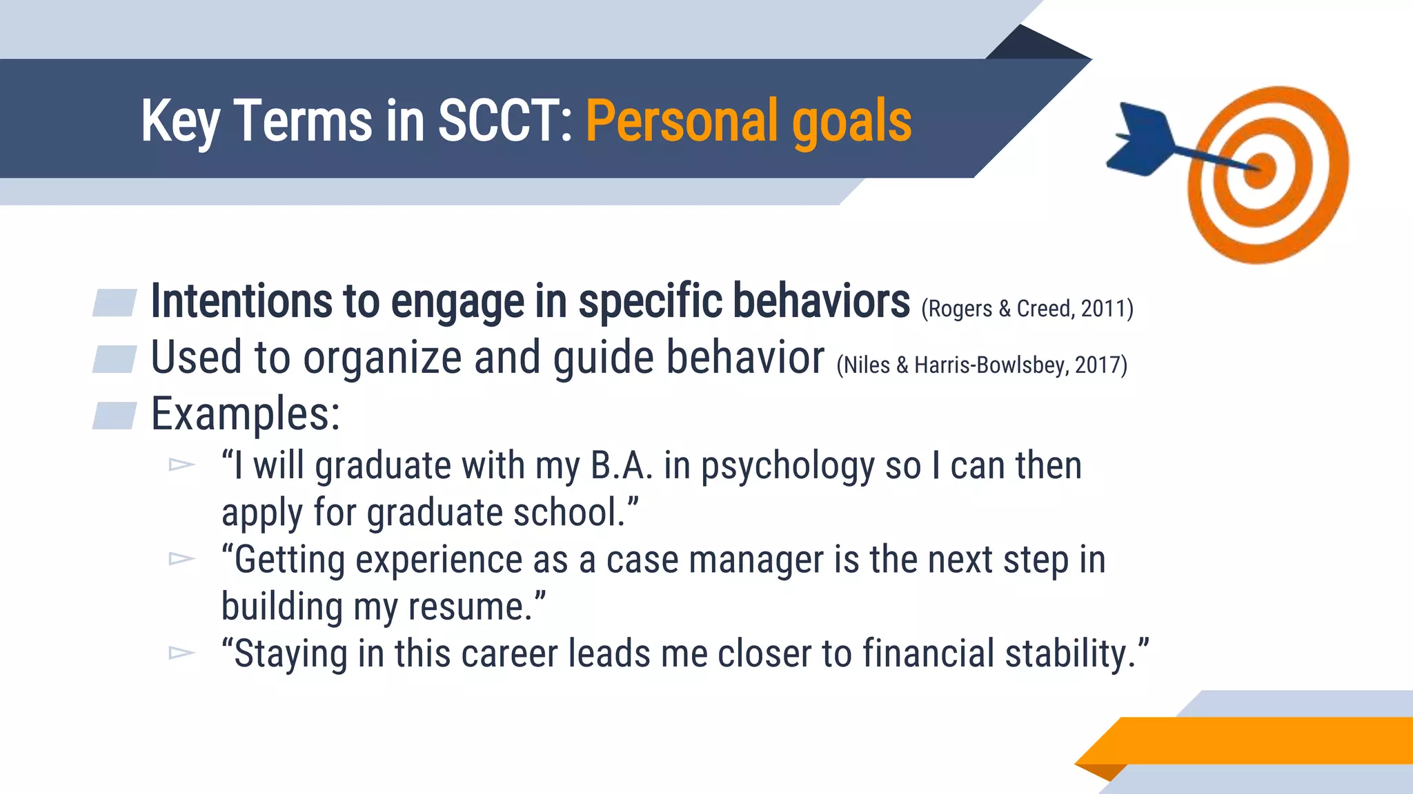 Social Cognitive Career Theory (SCCT) - Caitlin Lambert | PPTX