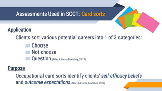 Social Cognitive Career Theory (SCCT) - Caitlin Lambert | PPTX